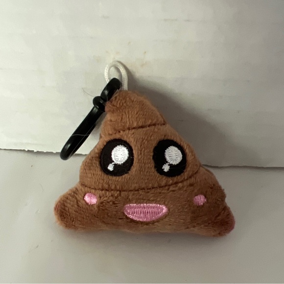 Toys | Poop Emoji Keychain Plush Bookbag Accessory Bag Clip 2 Inch Pink ...